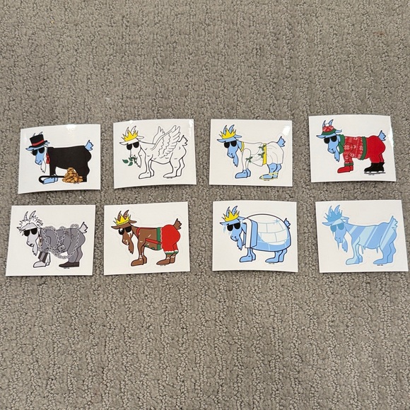 Goat Usa | Toys | Goat Usa Christmas Sticker Bundle Set Of 8 | Poshmark